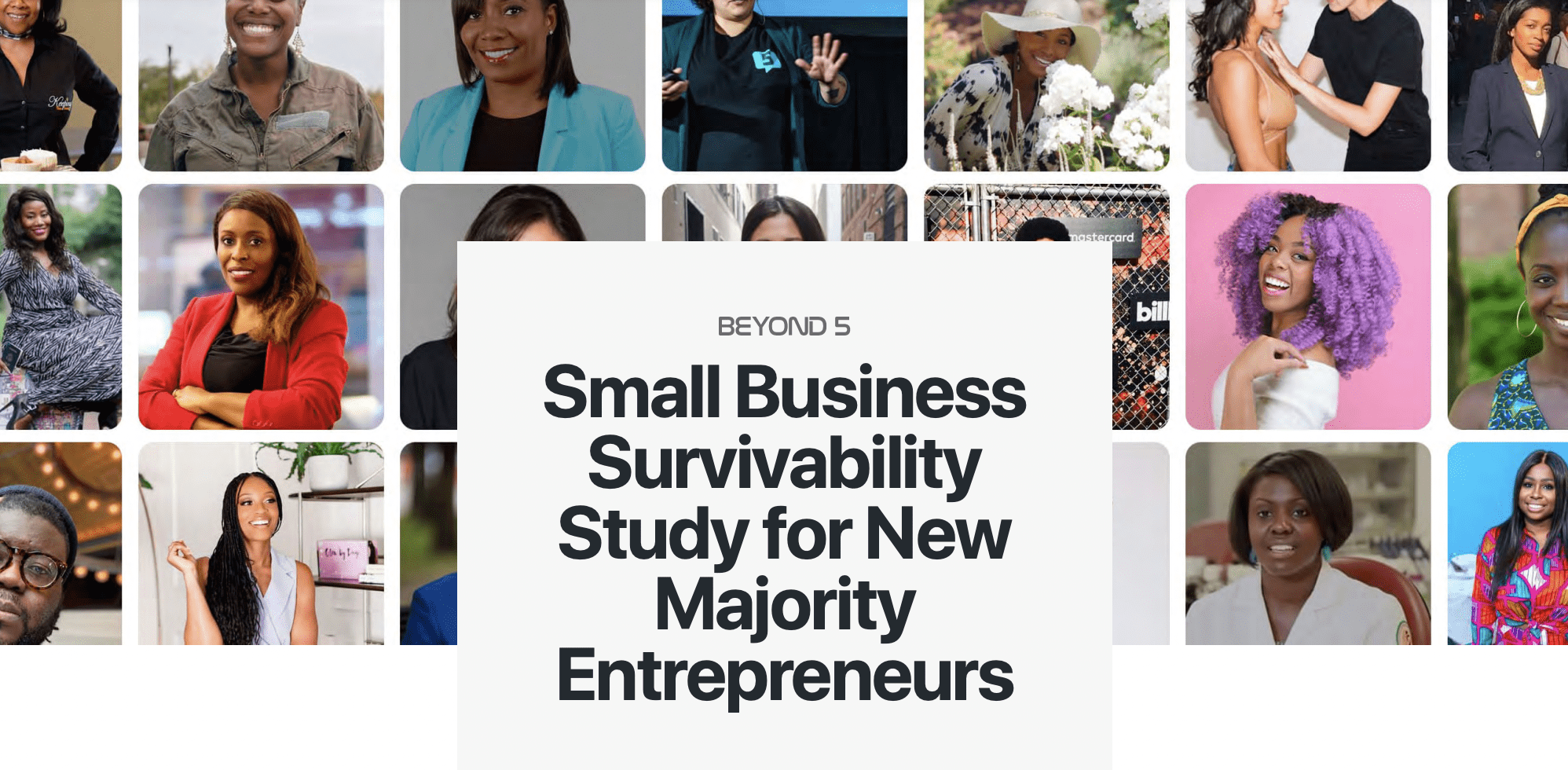 Beyond 5: Business Survivability Study for New Majority Entrepreneurs ...